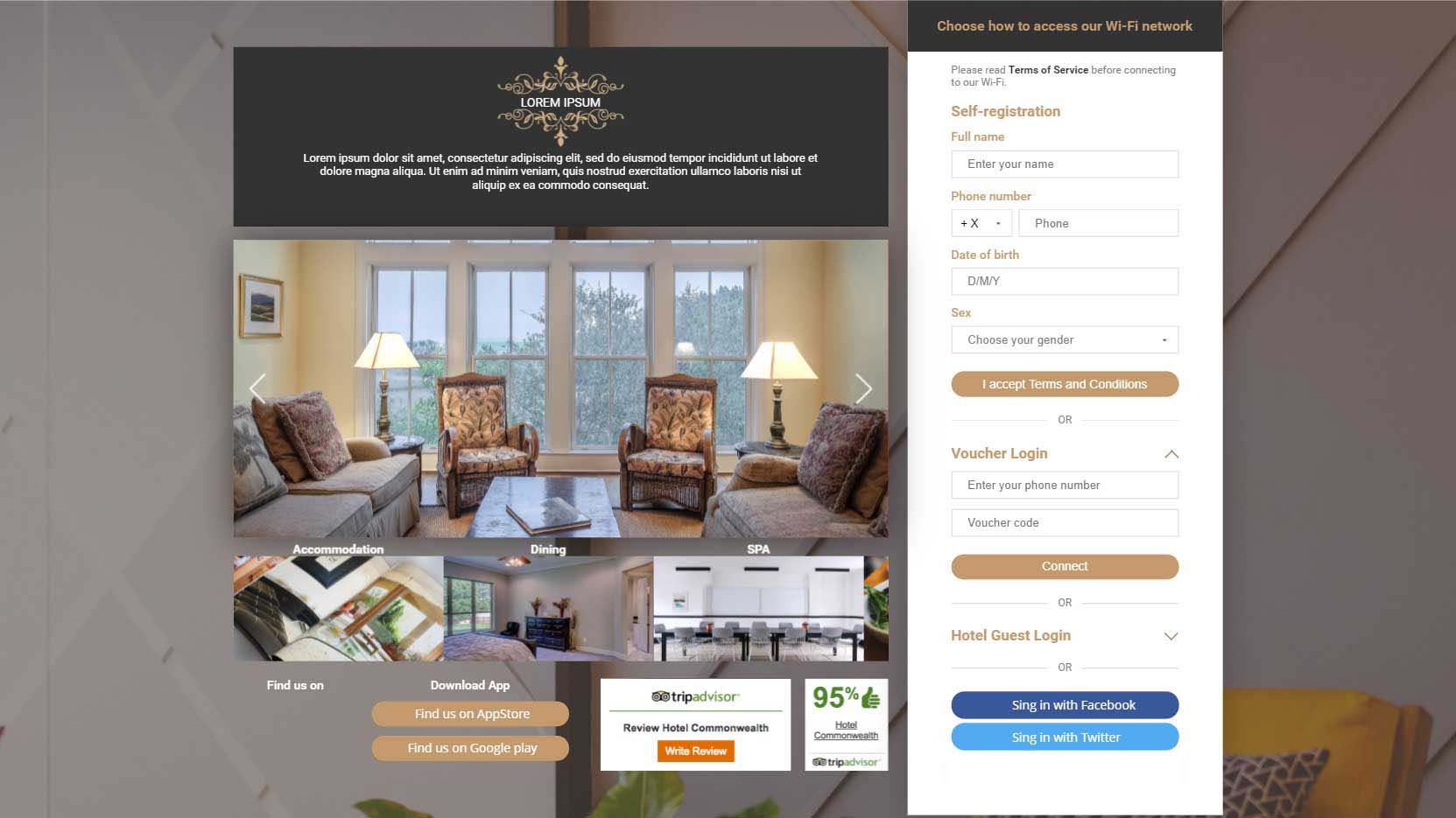 Splash Page & Guest Experience Templates – IPERA Solutions