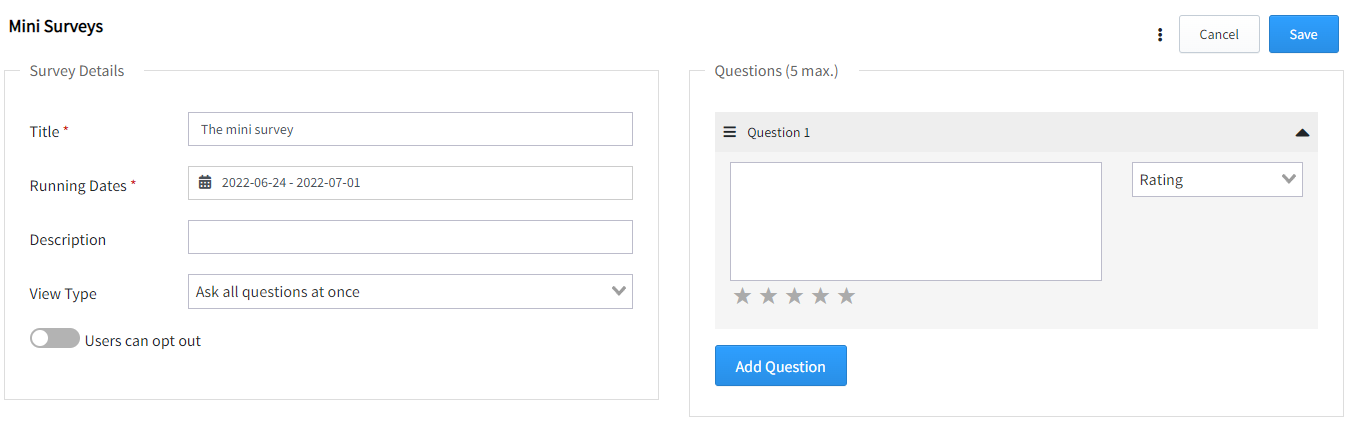Mini Surveys – IPERA Solutions